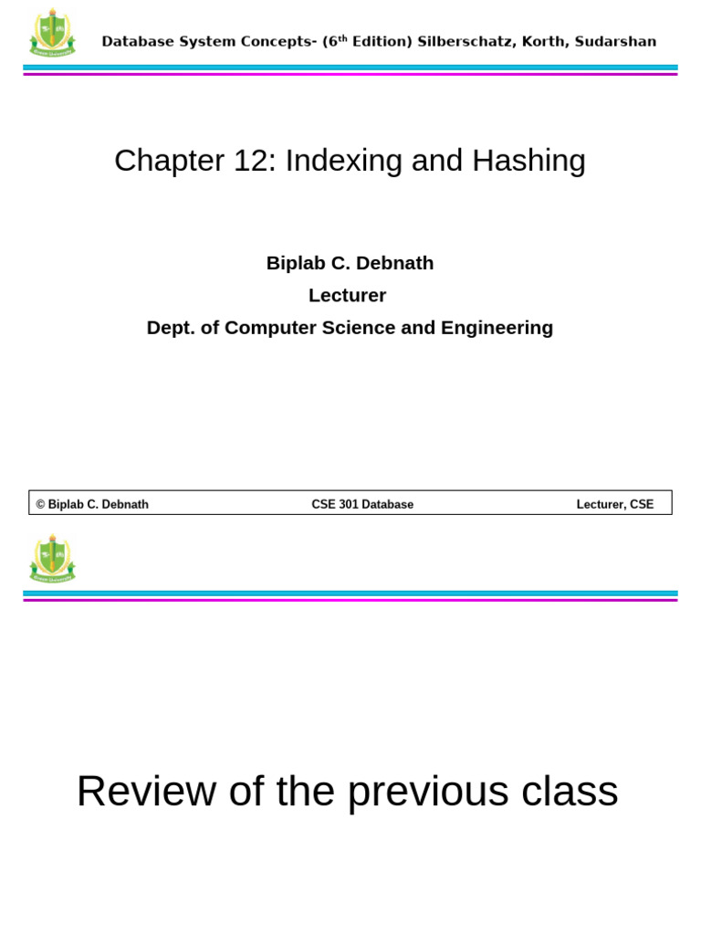 CSE 301 Lecture-9 Hashing | PDF