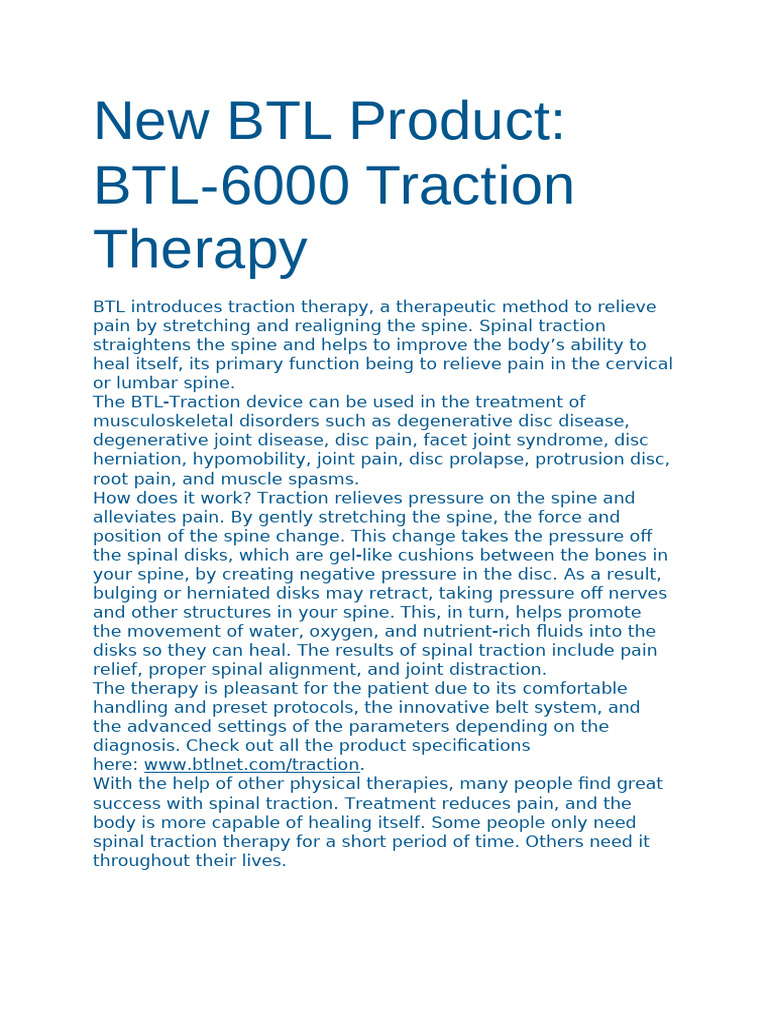 BTL-6000 Traction | PDF
