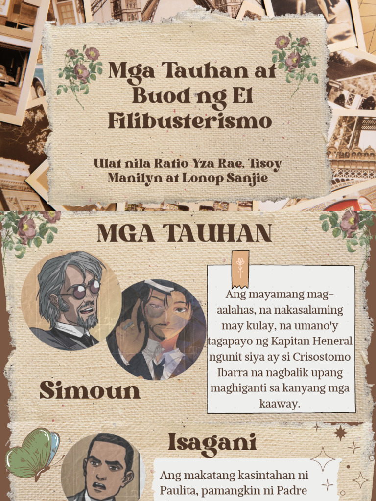 Mga Tauhan at Buod NG El Fili | PDF