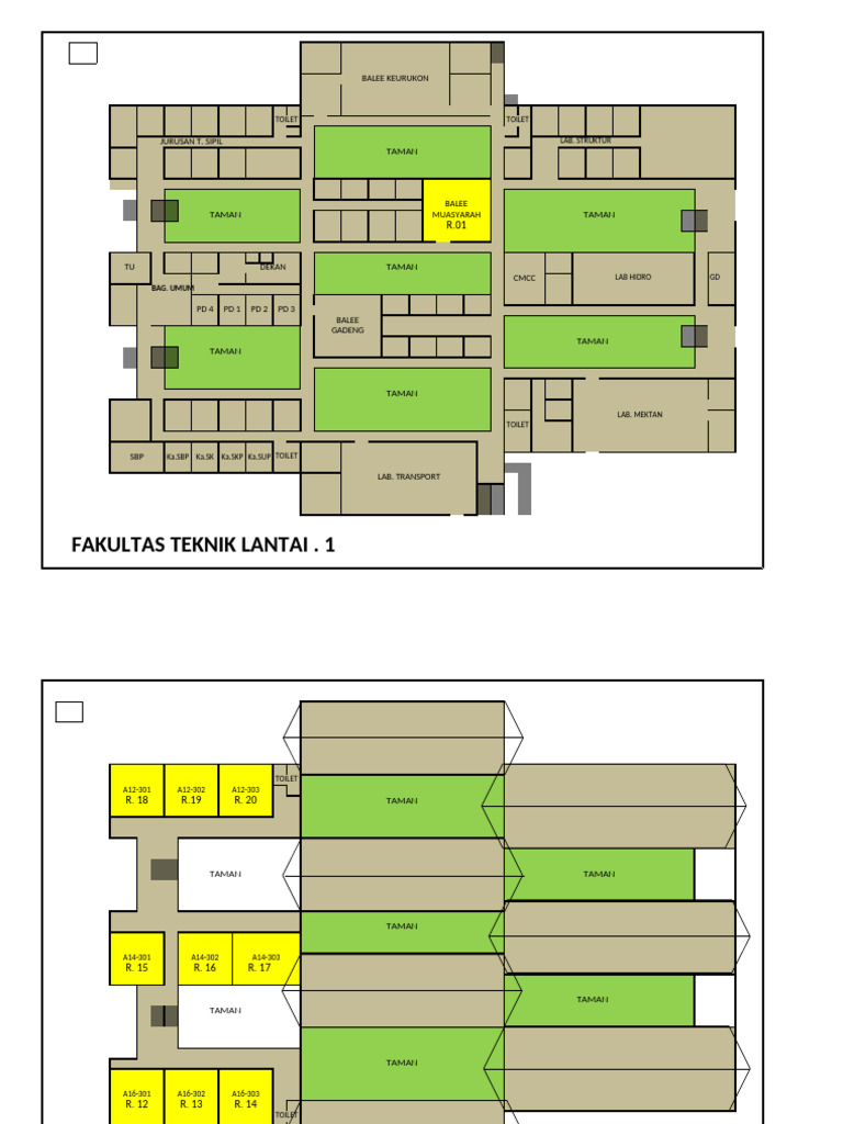 Gambar Denah R.kuliah FT | PDF