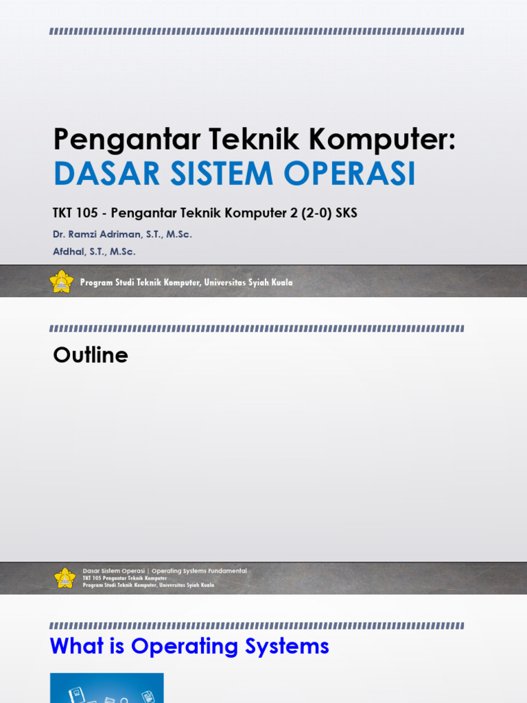 P-006 - Dasar Sistem Operasi Dan Terdistribusi (TEKKOM) | PDF