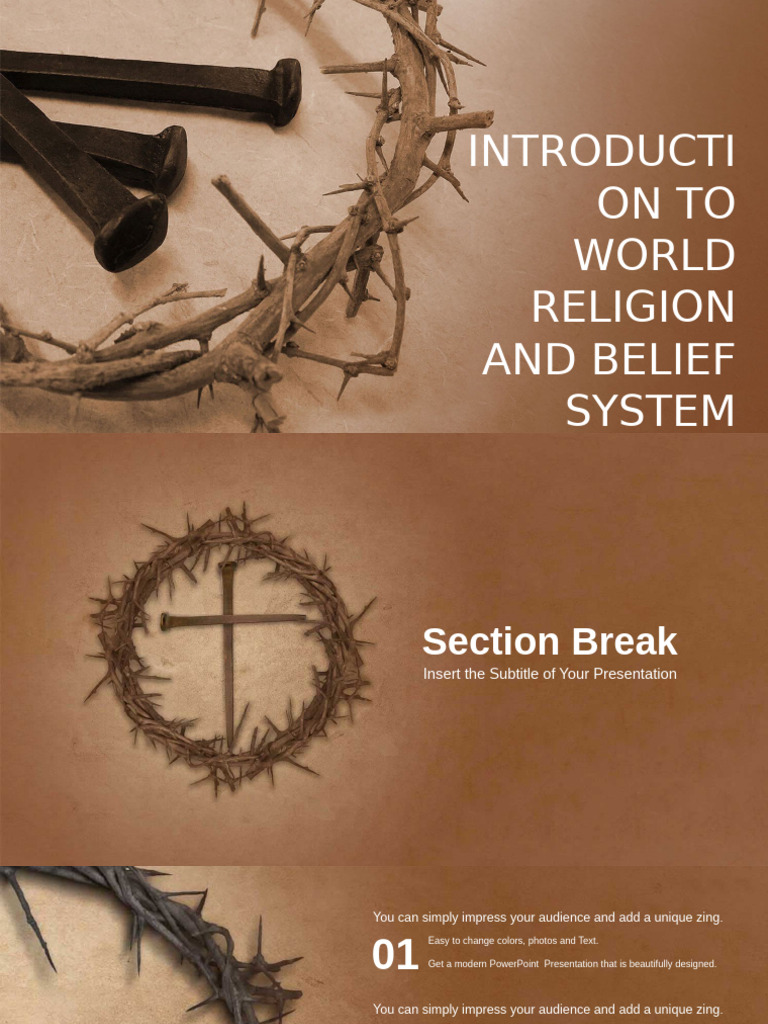 Jesus Crown Throns PowerPoint Templates | PDF