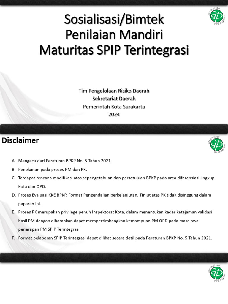 SPIP Terintegrasi With PM 2024 | PDF