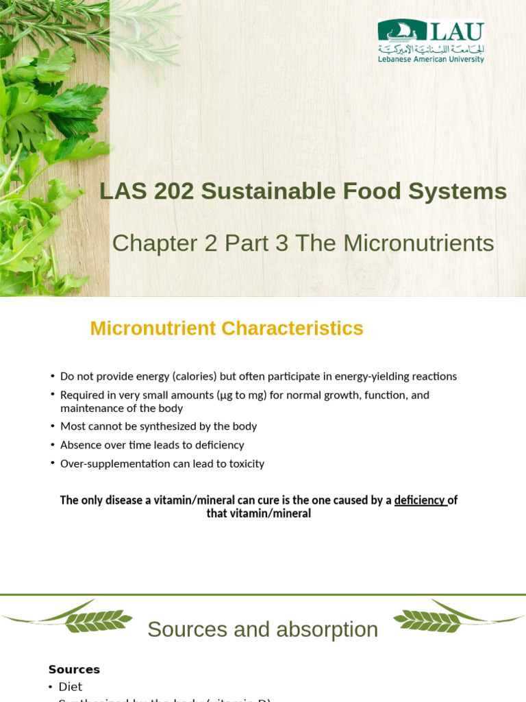 Part 3. Micronutrients | PDF