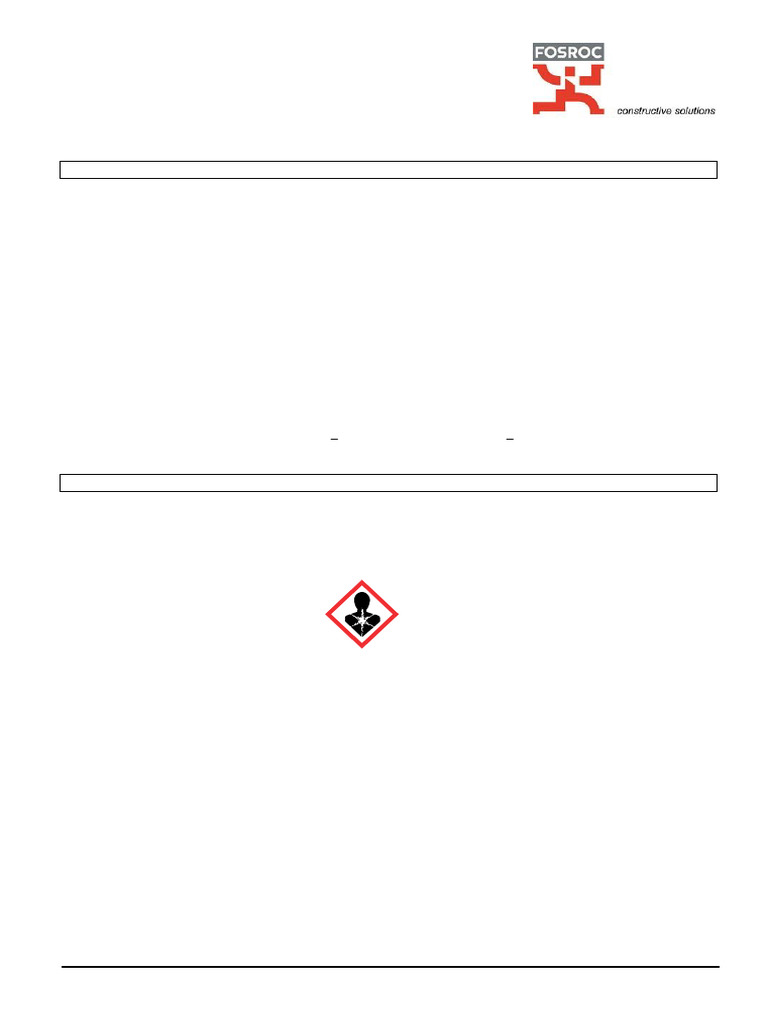 Fosroc Dekguard E2000-Nz SDS | PDF