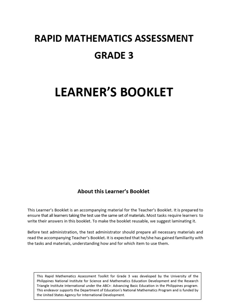 RMA2 Grade 3 Learner's Booklet 7 June 2024 Final | PDF