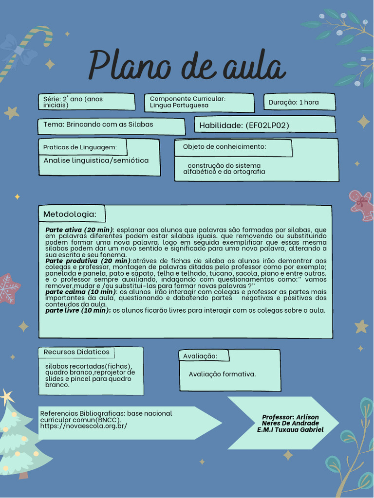 PCC IV Plano de Aula | PDF