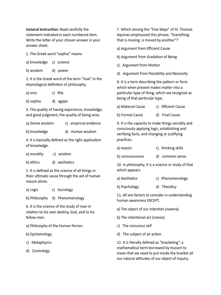 General Instruction | PDF