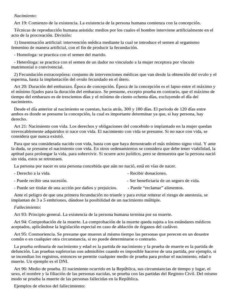 Resumen U6 DC (Comienzo y Fin de La Existencia) | PDF