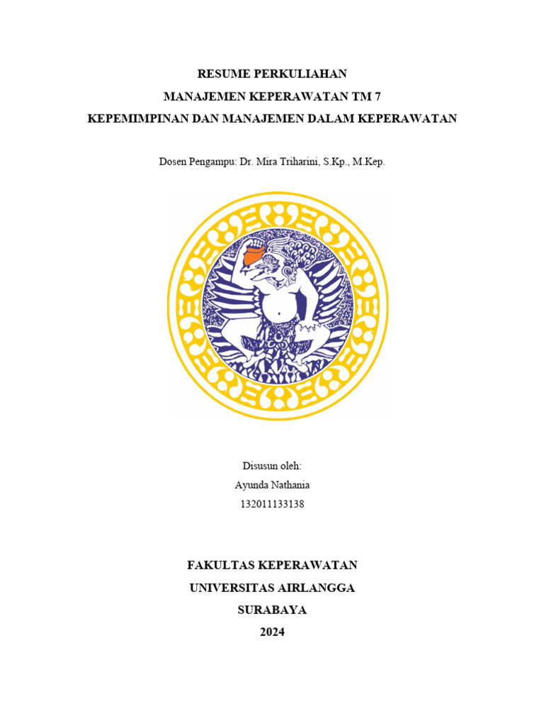 Resume TM 7 - Manajemen | PDF