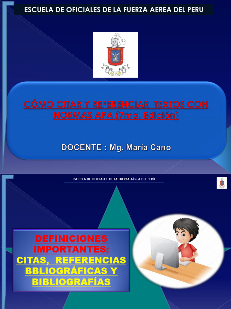 SESIÓN 5. CITAR Y REFERENCIAR TEXTOS CON NORMAS APA 7ma. EDICIÓN | PDF