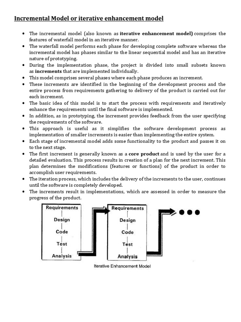 Iterative Enhancement Model | PDF