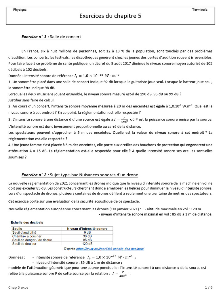 Exos Chap5 Term | PDF