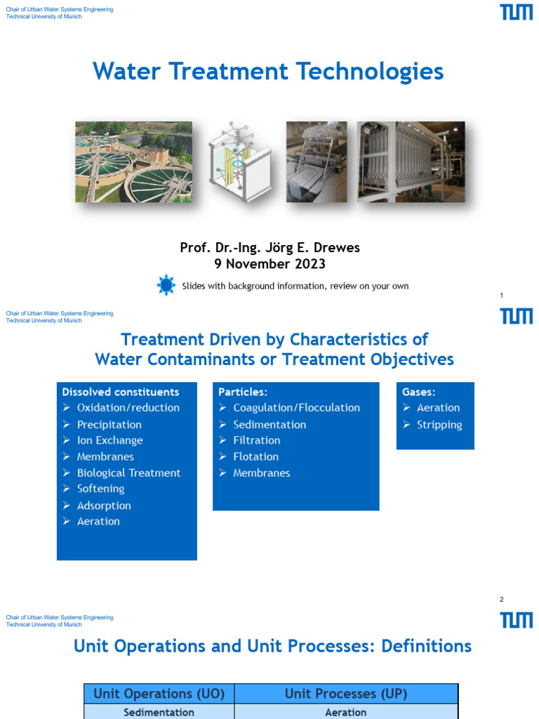 5 Water Treatment Technologies | PDF