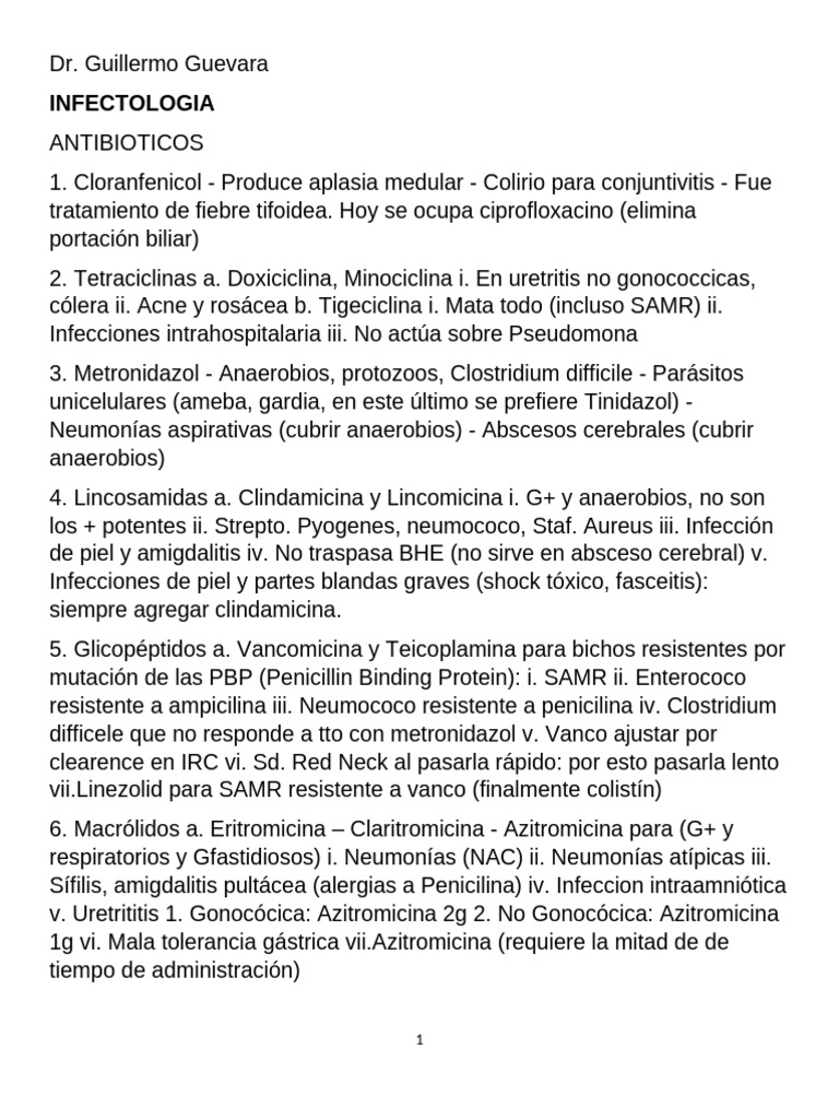 Apunte Infectología | PDF