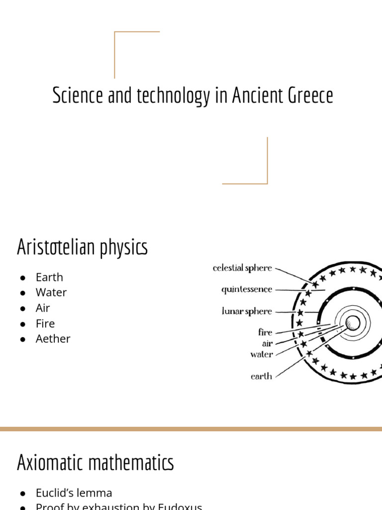 Science and Technology in Ancient Greece | PDF