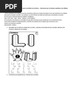 Actividades Letra L | PDF