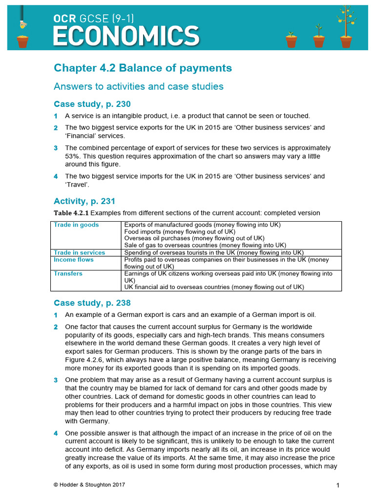 OCR GCSE Economics chapter 4_2 | PDF