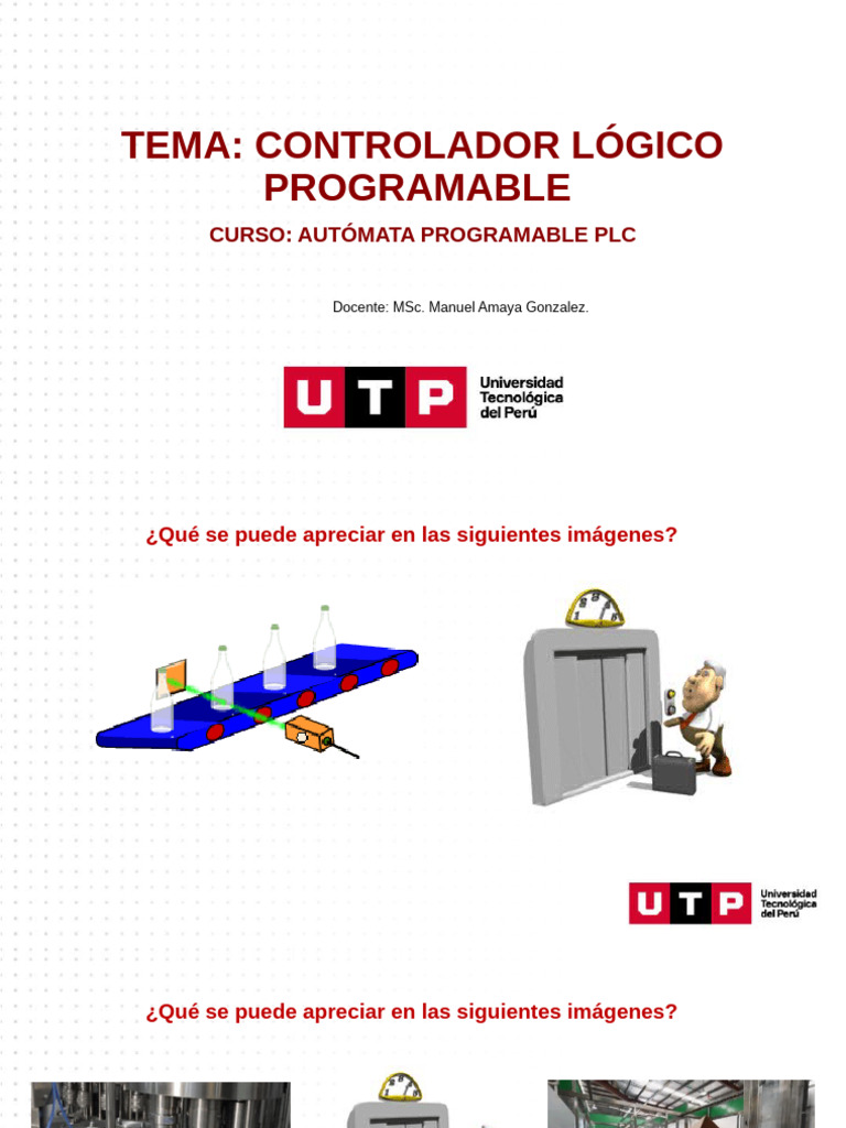 Tema: Controlador Lógico Programable: Curso: Autómata Programable PLC | PDF