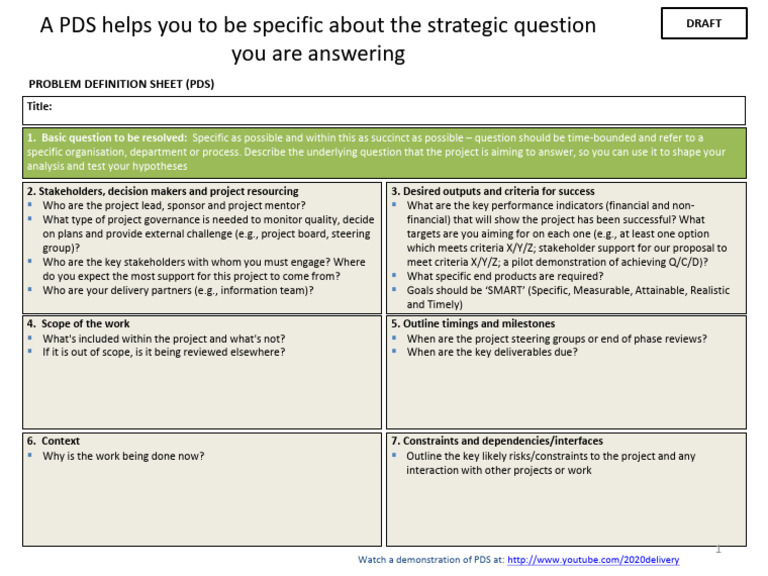 Problem Definition Statement DTP | PDF