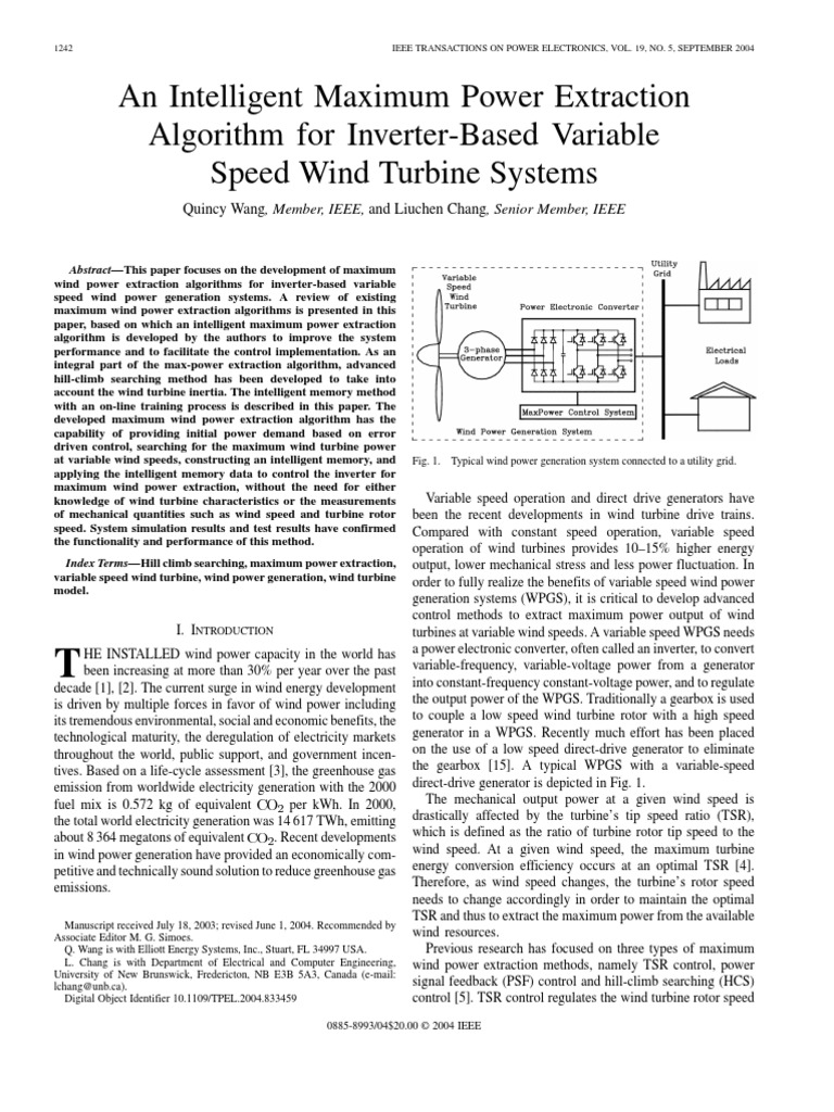 02 An Intelligent Maximum Power Extraction Algorithm For Inverter Based Variable Speed Wind