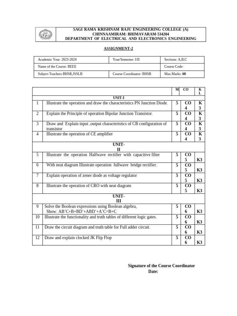 Assignment2 BEEE | PDF