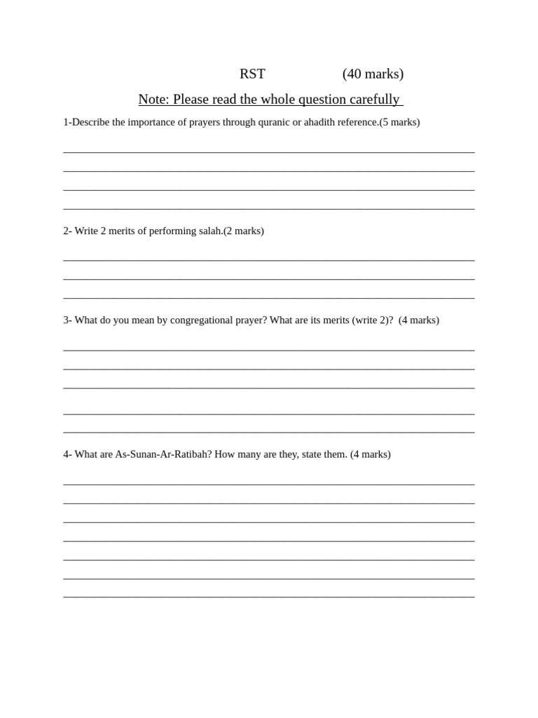 RST CHP 1 | PDF