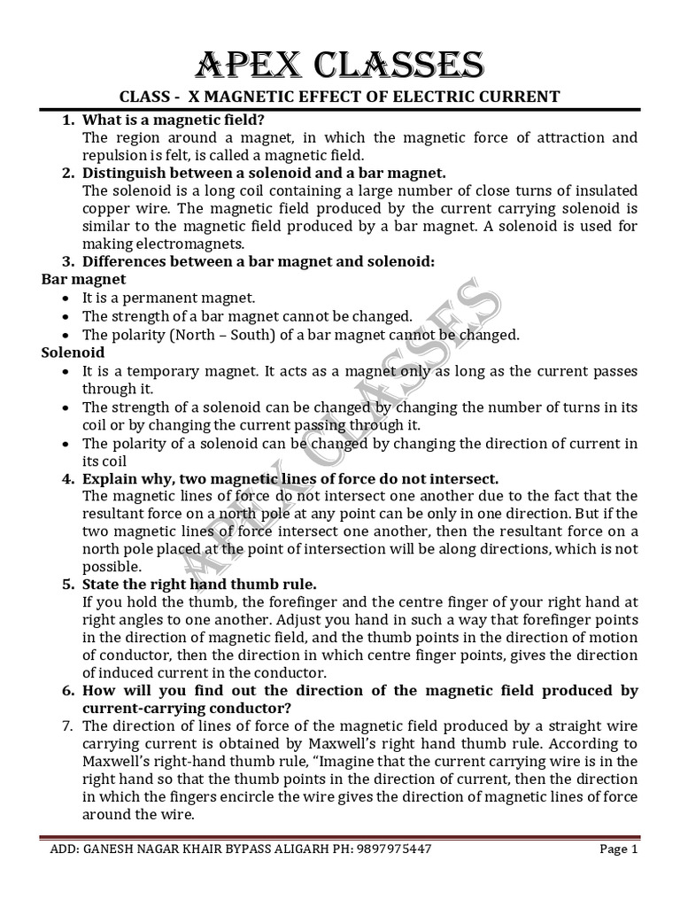 Magnetism Impq | PDF