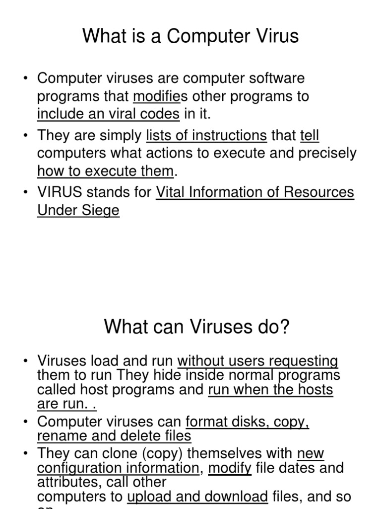 Understanding Computer Viruses and Their Impact | PDF | Computer Virus ...