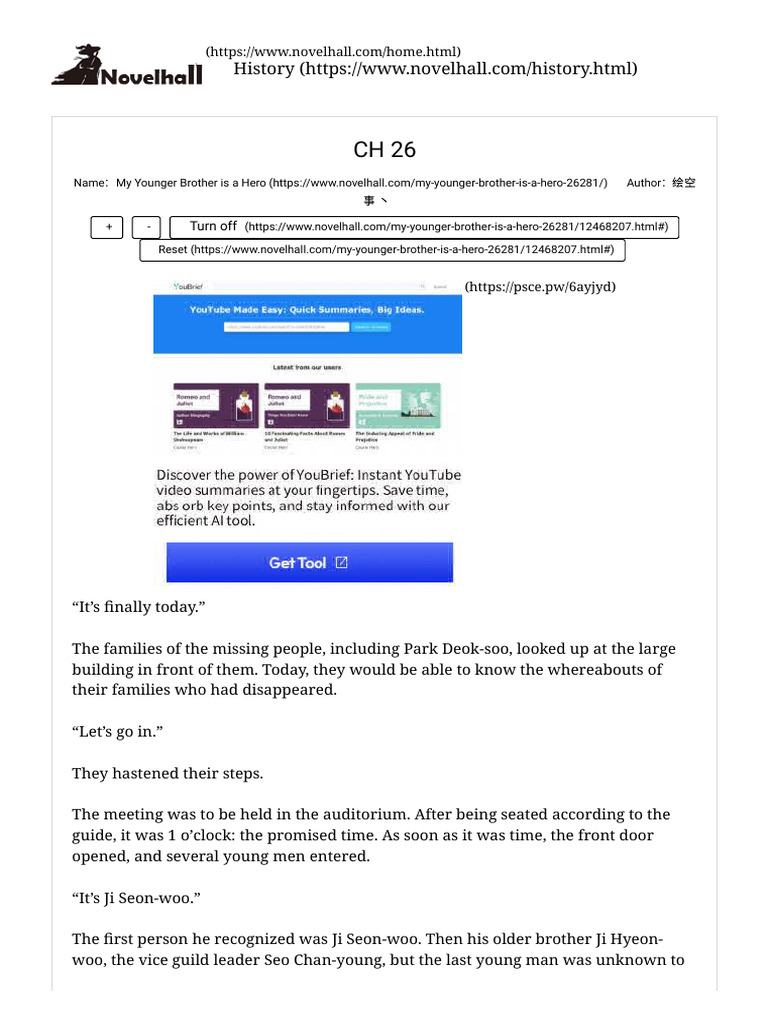 MyYoungerBrotherisaHero CH26 Novelhall - 1725810569019 | PDF | Art | Mystery, Thriller & Crime ...