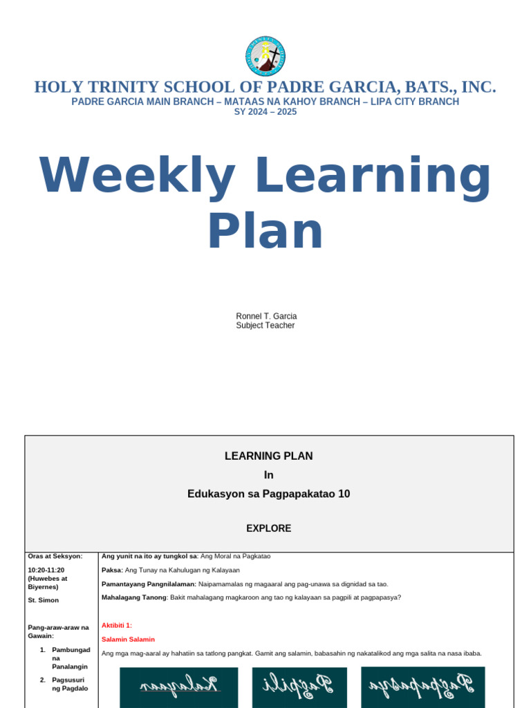 ESP 10 3rd Week 2024 2025 | PDF