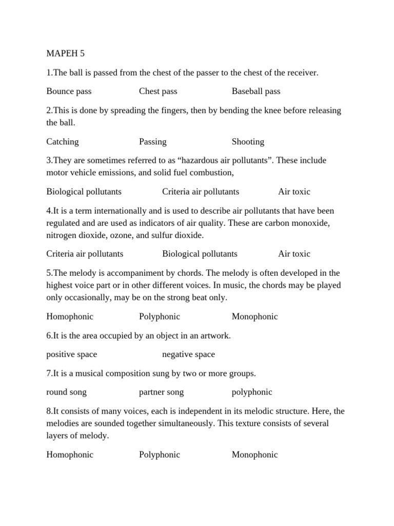 Grace 5 4th QRTR Reviewer | PDF