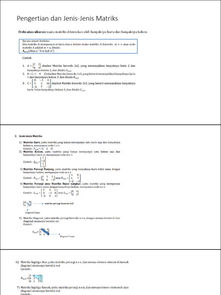 Operasi Matriks | PDF