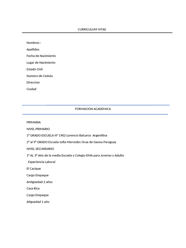 Curriculum Vitae Fernando | PDF