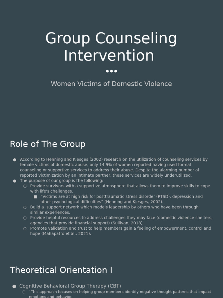 Counseling Group 2 Final Presentation | PDF