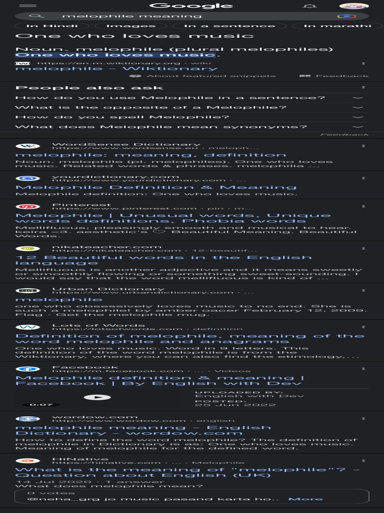 Melophile Meaning - Google Search | PDF