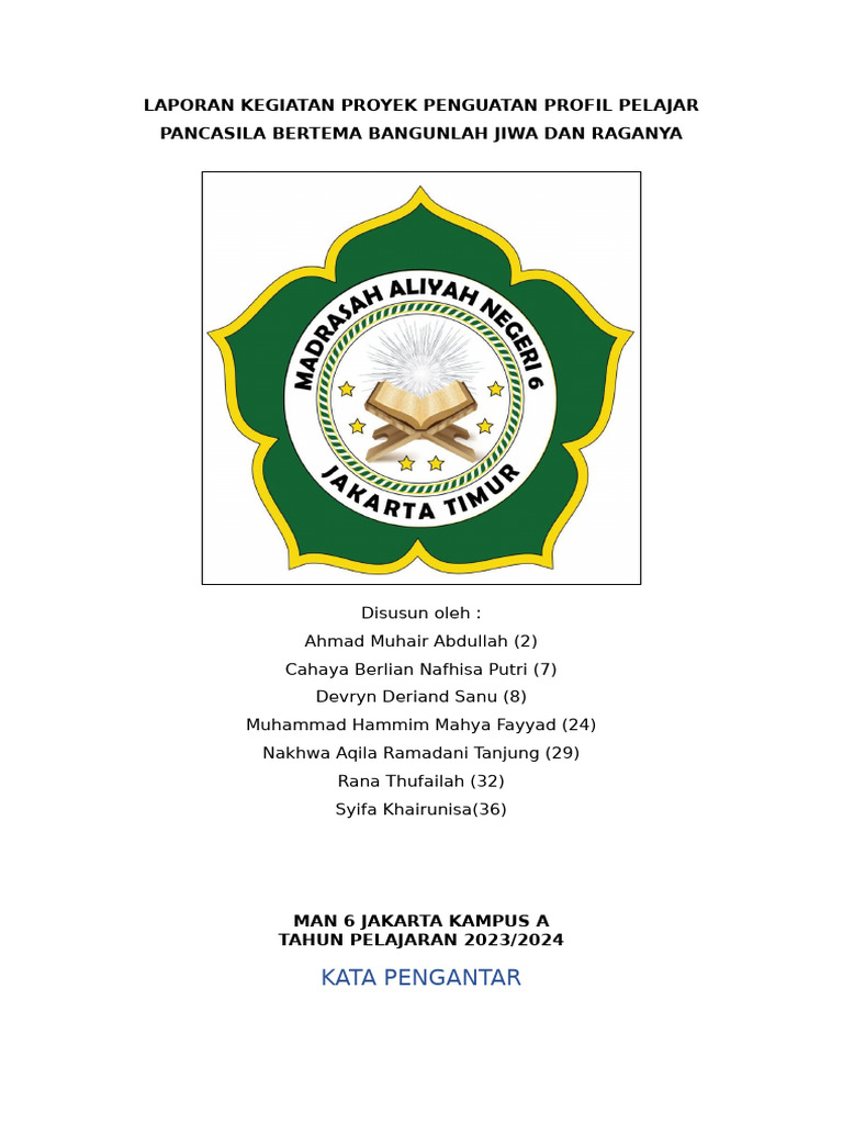 Laporan P5RA | PDF