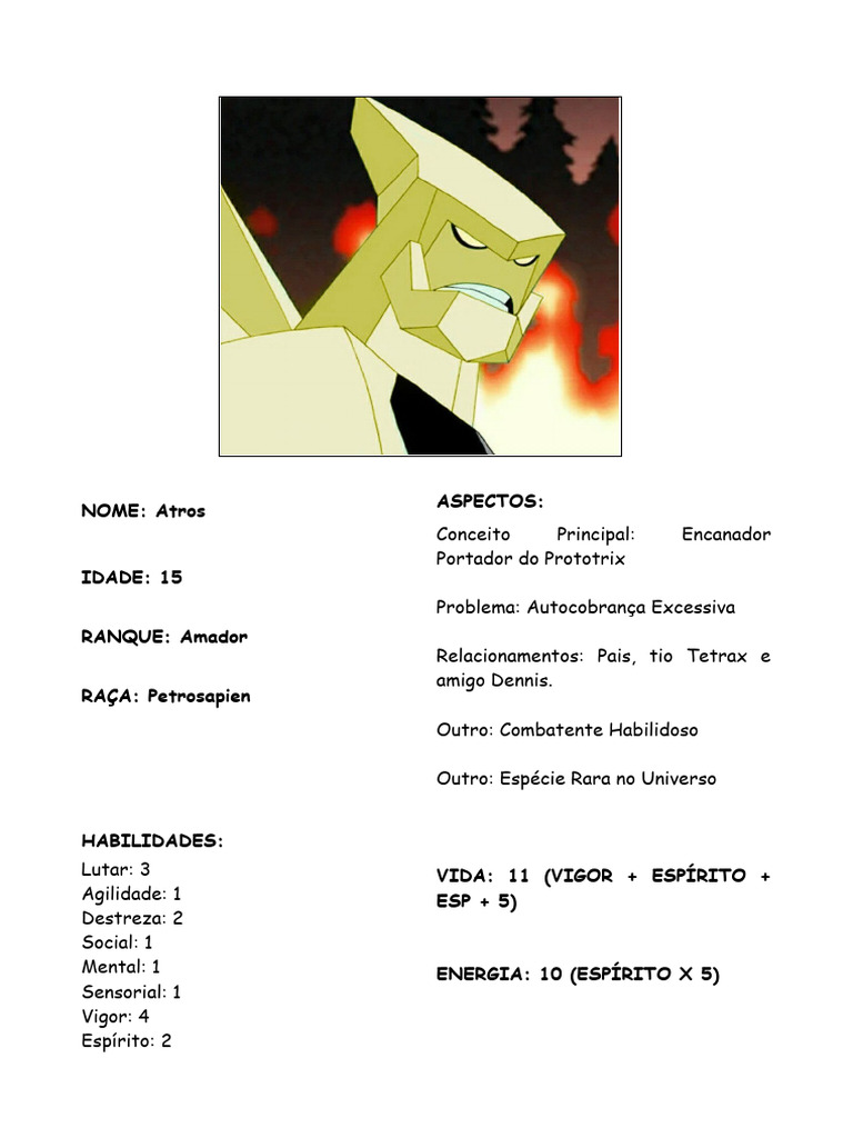 Ficha - Atros-1 | PDF