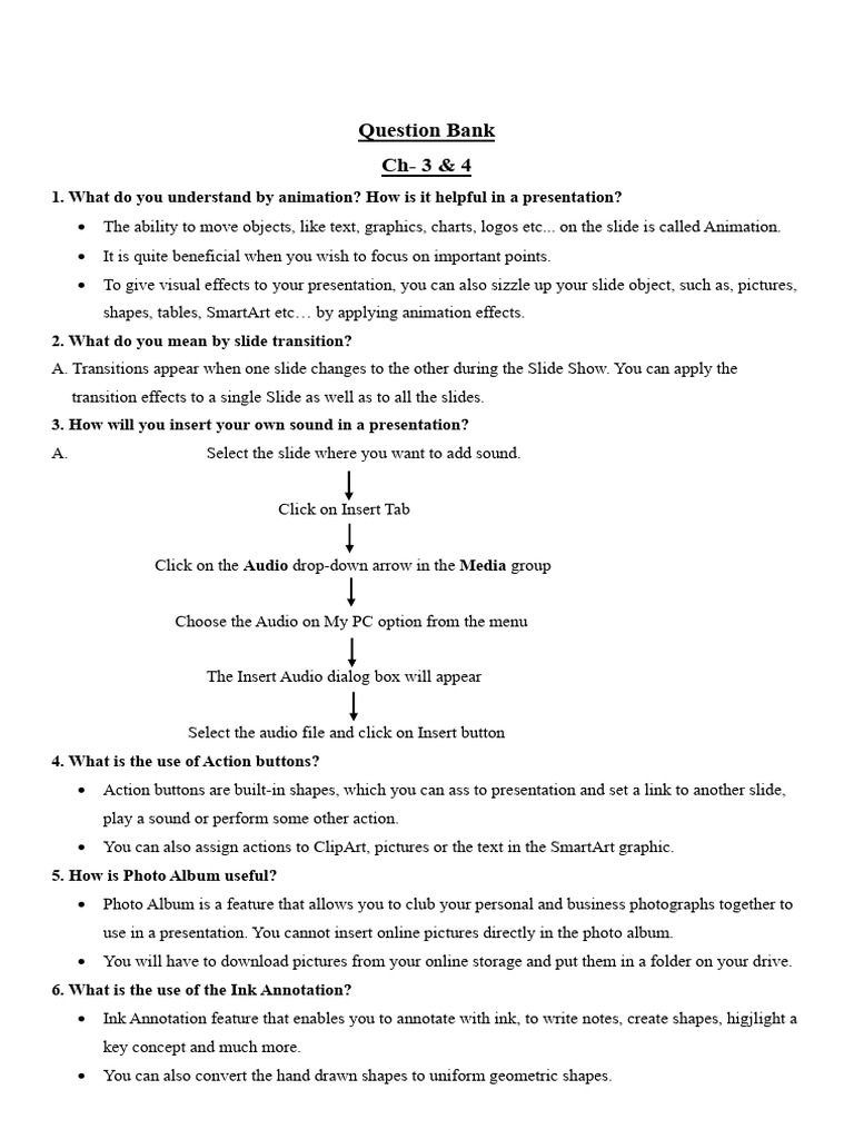 UNIT 3 & 4 Question Bank | PDF