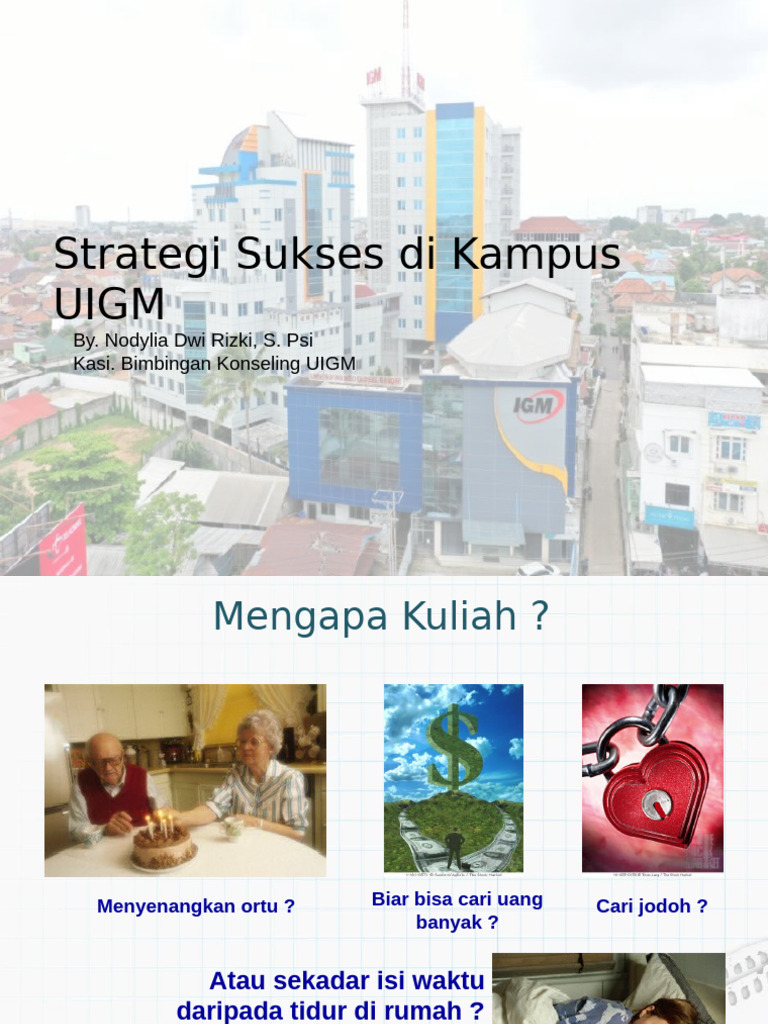 Strategi Sukses Di Kampus | PDF