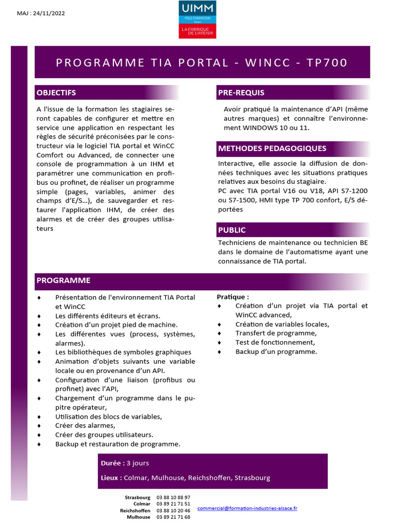 Programme-TIA-Portal-WinCC-TP700 | PDF