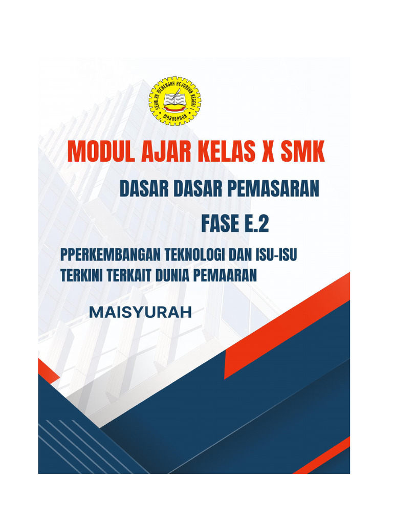 Maisyurah Modul Ajar Dasar-Dasar Pemasaran - Perkembangan Pemasaran ... Maisyurah Modul Ajar Dasar-Dasar Pemasaran - Perkembangan Pemasaran ...