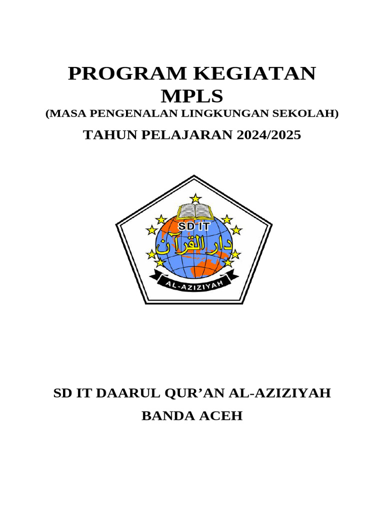 Program Kegiatan MPLS Sdit Dqa | PDF