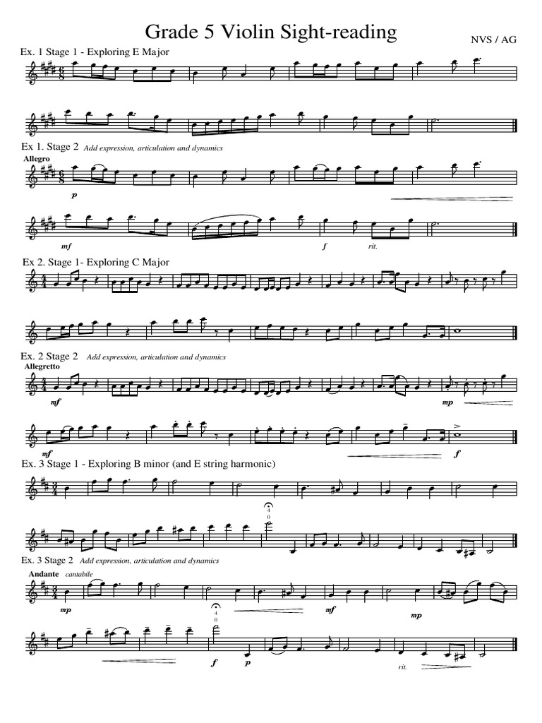 Violin Grade 5 Sight-reading | PDF
