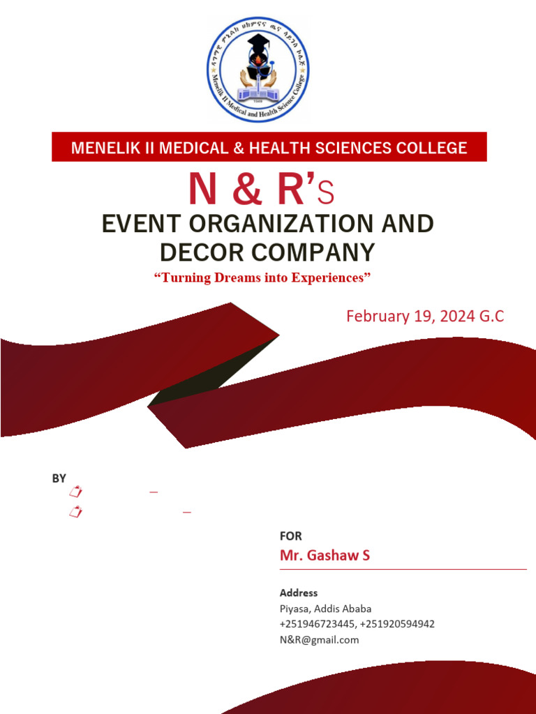 Event Organization & Decor | PDF