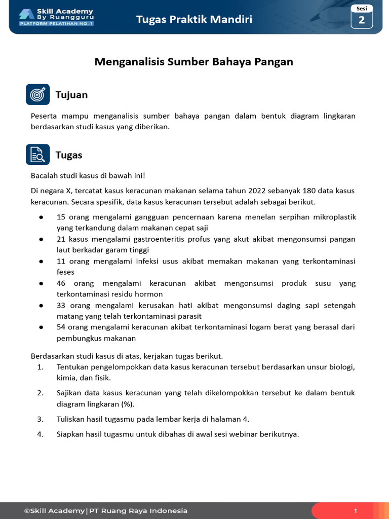 TPM 2 Menganalisis Sumber Bahaya Pangan-Siti Mutmainah | PDF