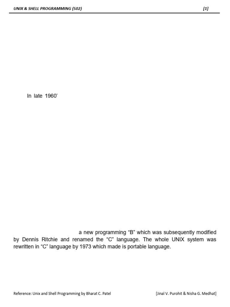 Unix Full Material | PDF