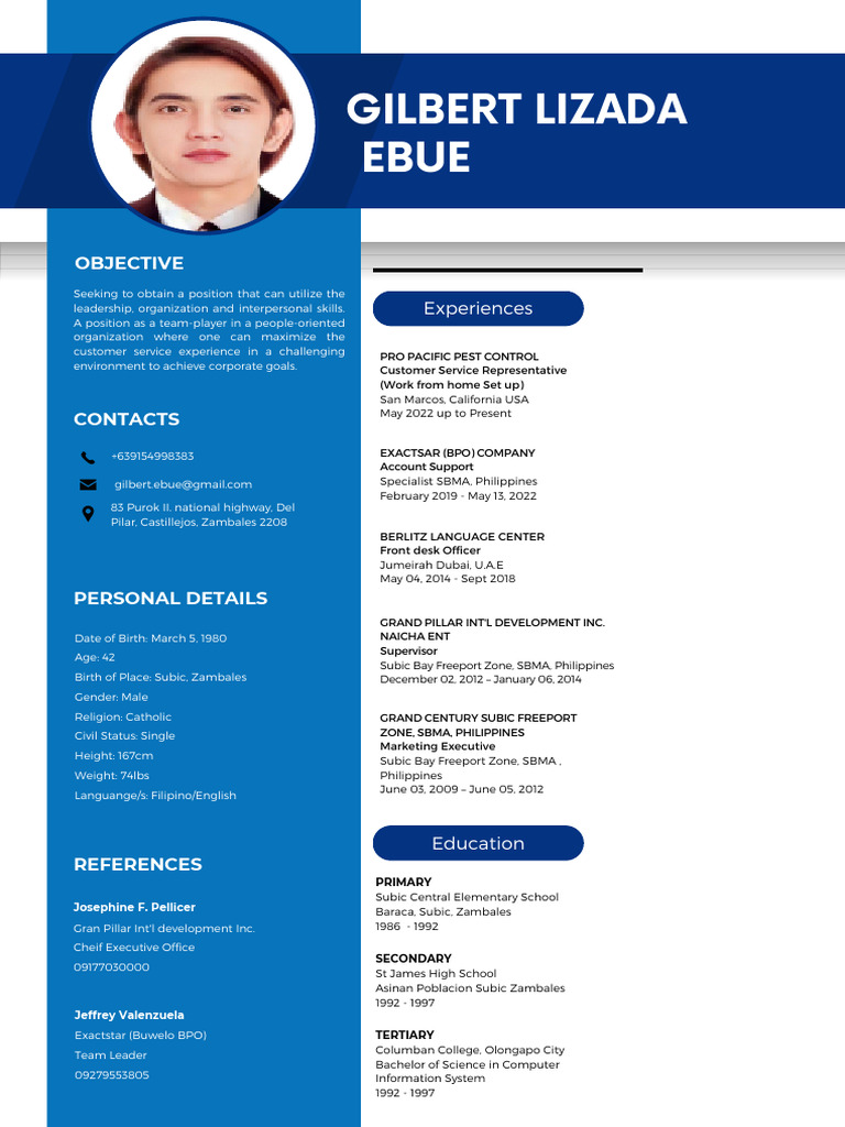 Gilbert Lizada Ebue | PDF