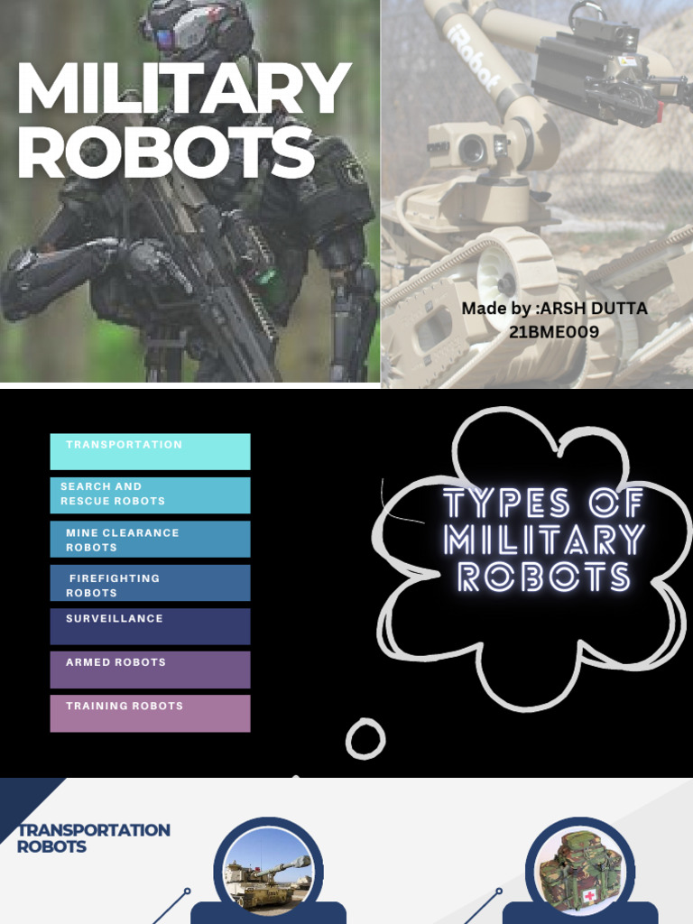Military Robots | PDF