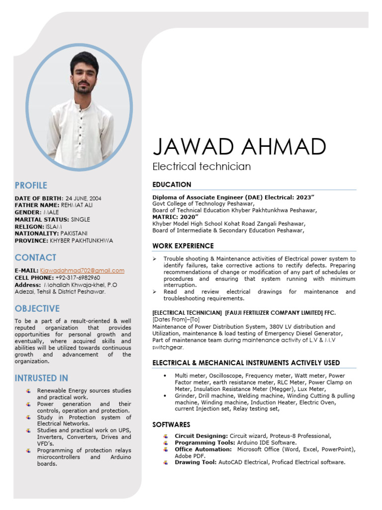 Jawad Ahmad CV | PDF